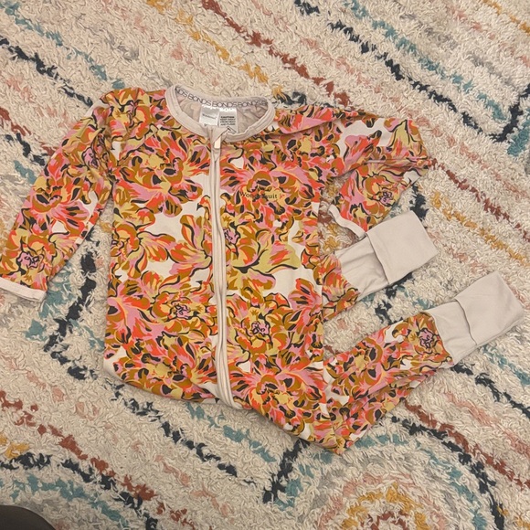Bonds | Pajamas | Bonds Wondersuit With Pink And Orange Floral Design ...